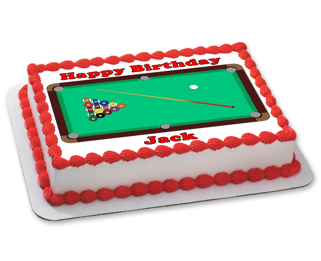 Pool Table Cake