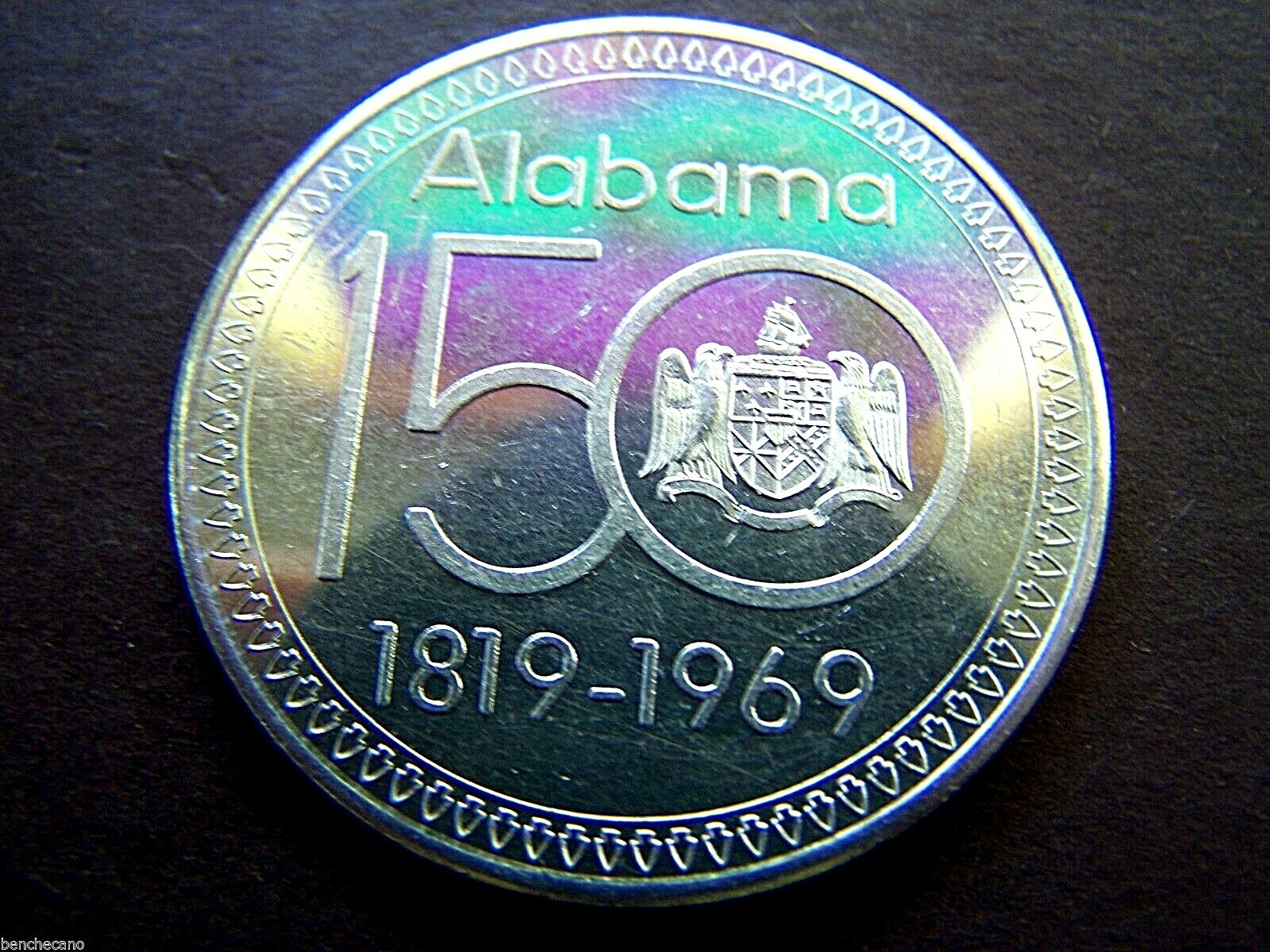 1969 ALABAMA 150th ANNIVERSARY ALUMINUM COMMEMORATIVE TOKEN | eBay
