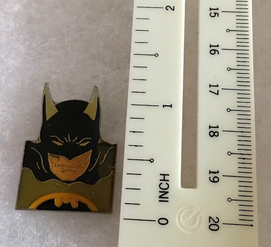 Vtg Batman Lapel Pin 1988 DC Head Mask Classic Style Hat Pin A457 | eBay