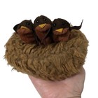 Folkmanis Birds in Nest Baby Robins Hand Finger Puppet Plush Folktails ...