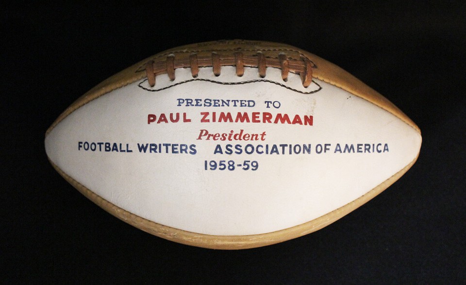 TED BANK AUTOGRAPHED SIGNED FOOTBALL MICHIGAN WOLVERINES QB FB WORLD ...