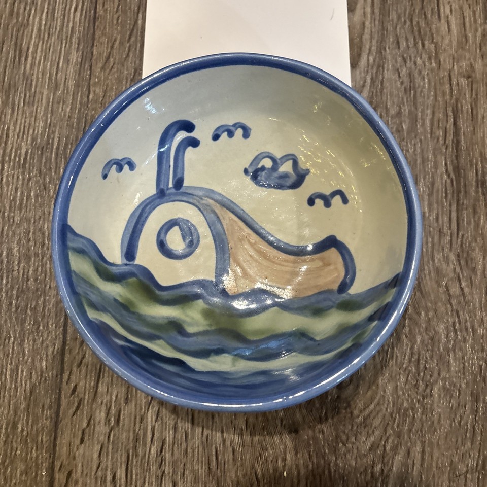 Vintage Mary A Hadley Pottery Whale 5.5" cereal/dessert bowl (E2) | eBay