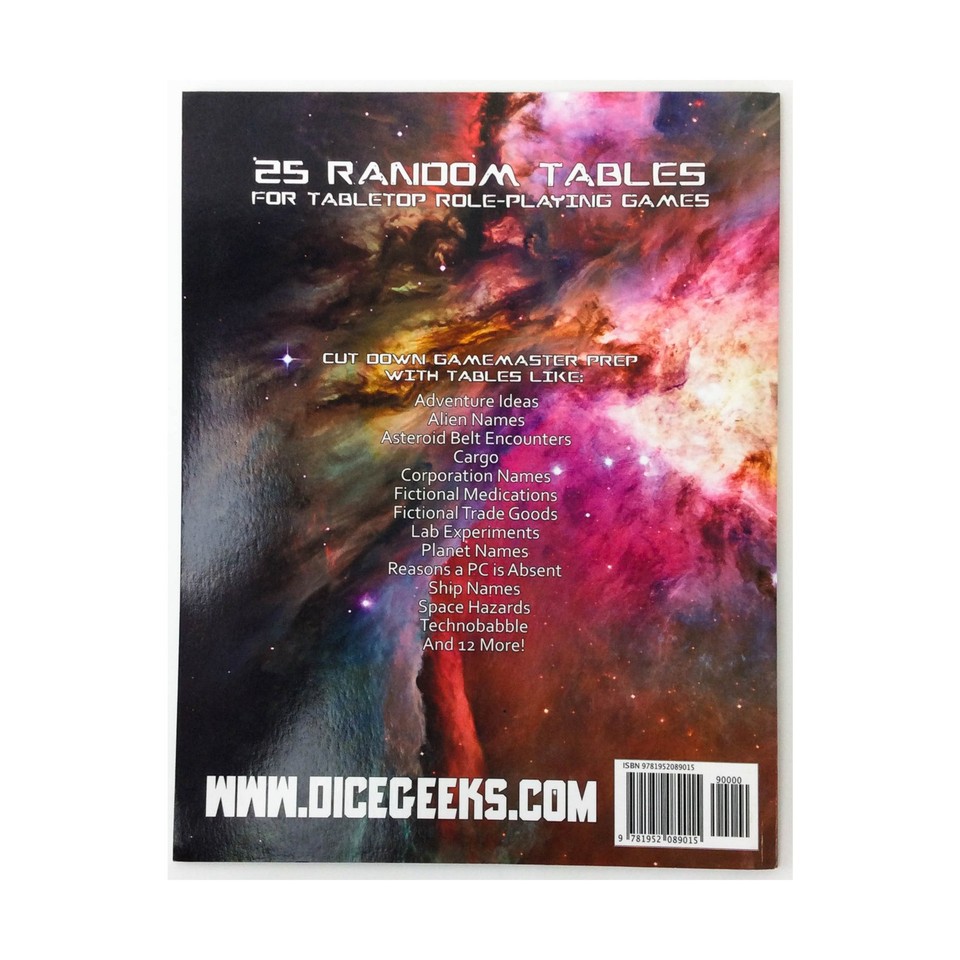 DiceGeeks RPG Science Fiction II - Book of Random Tables EX | eBay
