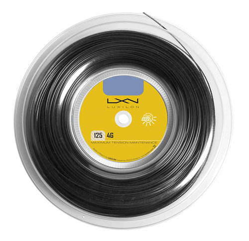 LUXILON Reel 4G 1.25mm 200m Tennis String Racquet Racket String Black ...