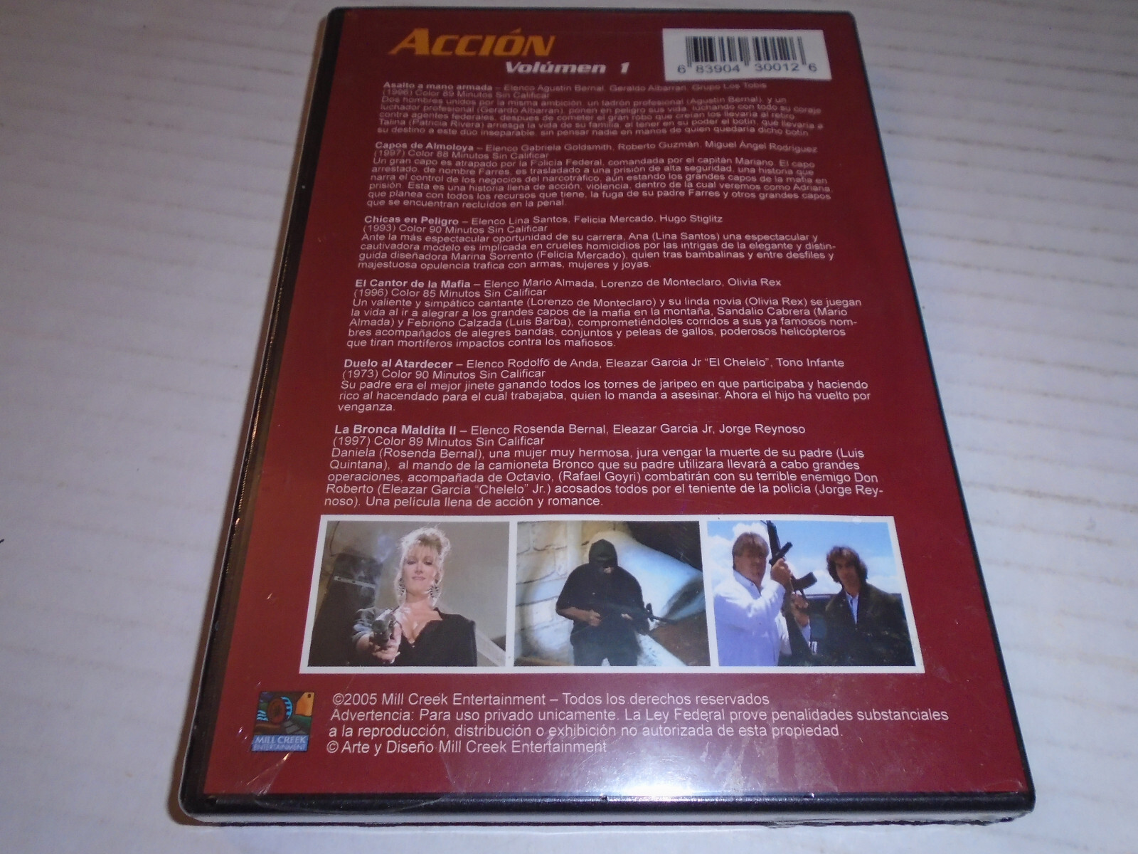 Mexican Cinema Accion - Volumen 1 (DVD, 2005, 2-Disc Set) for sale ...