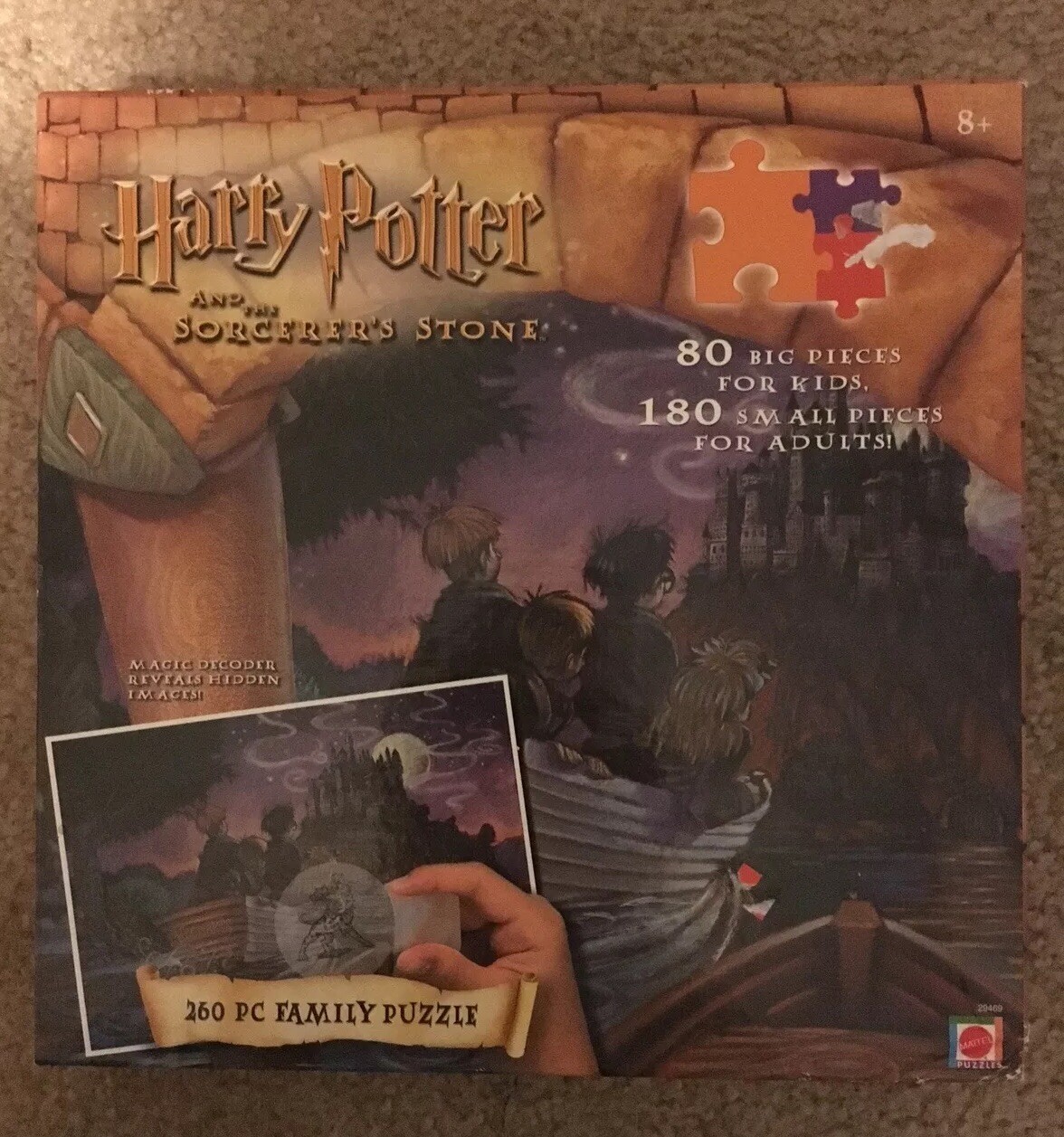 Harry Potter and the Sorcerer's Stone 260 Piece Family Puzzle Magic ...