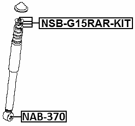Bushing, Rear Shock Absorber Fits Renault 56210-00Q2H, 56210-00Q3F ...
