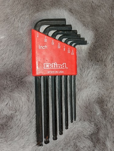 Eklind 7 Piece SAE Allen Wrench Set With Ball End 1/4 To 5/64 | eBay