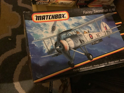 Vintage Matchbox Fairey Swordfish plastic model. 1/72 scale. | eBay