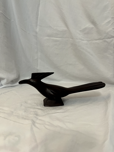 Hand Carved Iron Wood Road Runner Sculpture Statue - 9" long | eBay