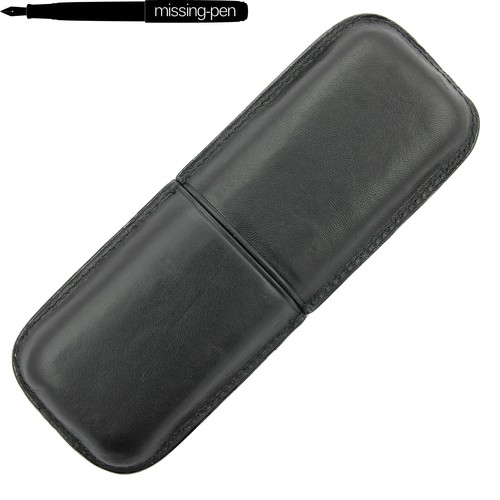 Rare Rotring (Initial) Cigar Leather Case in Black for 2 pens | eBay
