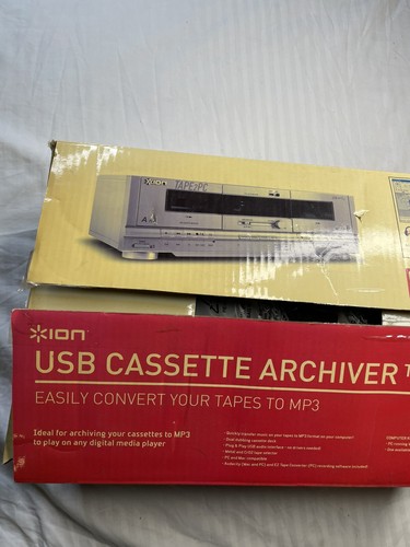 ION USB Cassette Archiver Tape2PC Recorder MP3 PC & Mac Compatible Open ...