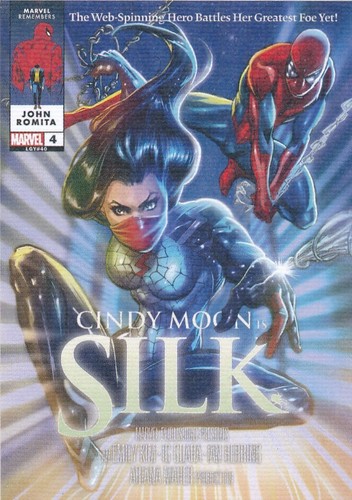 #87 SILK 2024 Upper Deck Marvel Renditions Spider-Man CANVAS COVER ...