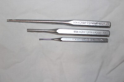 3 Craftsman Pin Punches - 42882 3/32, 42901 5/32, 42885 3/16 | eBay