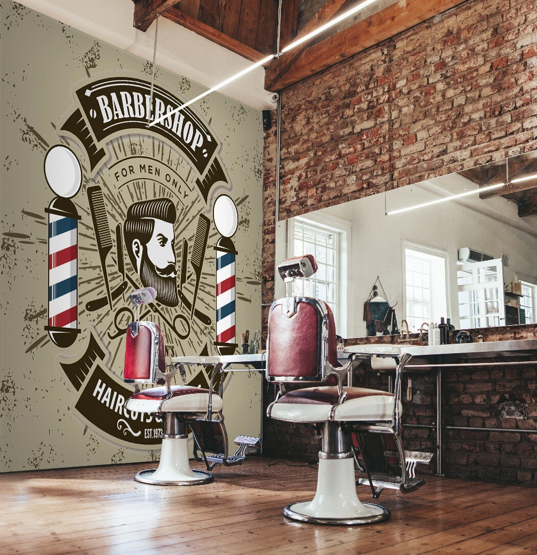 Barber Shop Wallpaper Border
