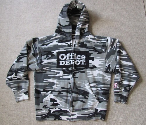 Tony Stewart NASCAR Hase Authentics Hoodie Sweatshirt Office Depot Camo ...