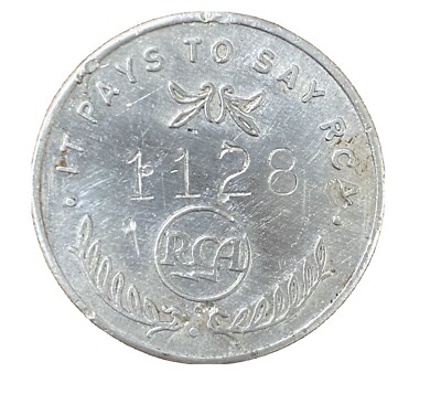1960’s RCA Token “It Pays To Say RCA” 1” | eBay