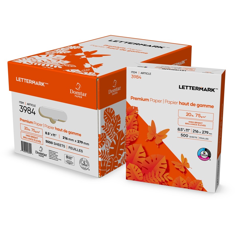 Lettermark Premium Inkjet, Laser Copy & Multipurpose Paper - White (dmr ...