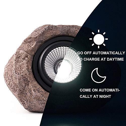 Landscape Rock Light Solar Powered Garden Lights Outdoor Decorative ...