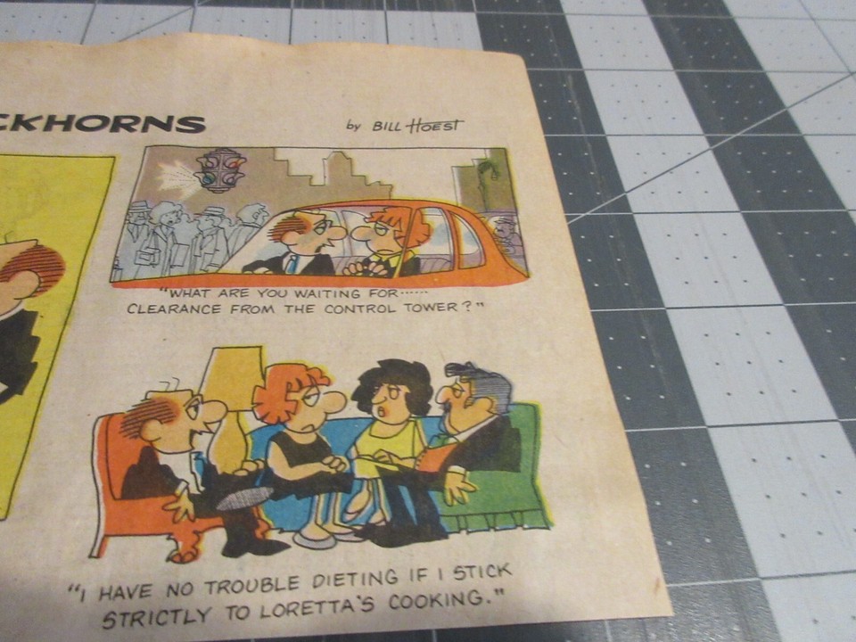 The Lockhorns by Bill Hoest Clipped Strip from Sunday comic supplement ...