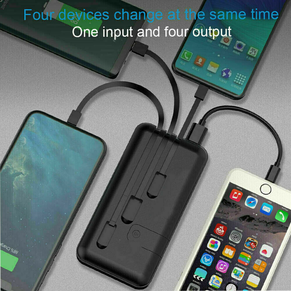 Power Bank 9000000mAh Fast charger Pack USB External Battery For Mobile ...
