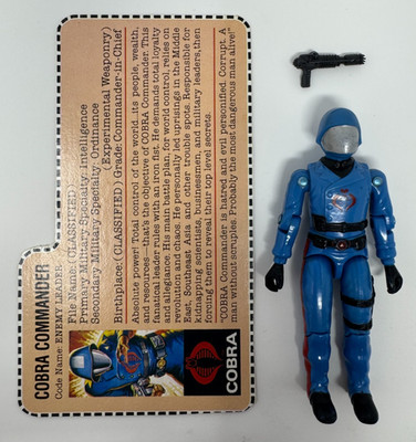 Vintage 1982 GI Joe ARAH Cobra Commander Mickey Mouse Brown Card Back ...