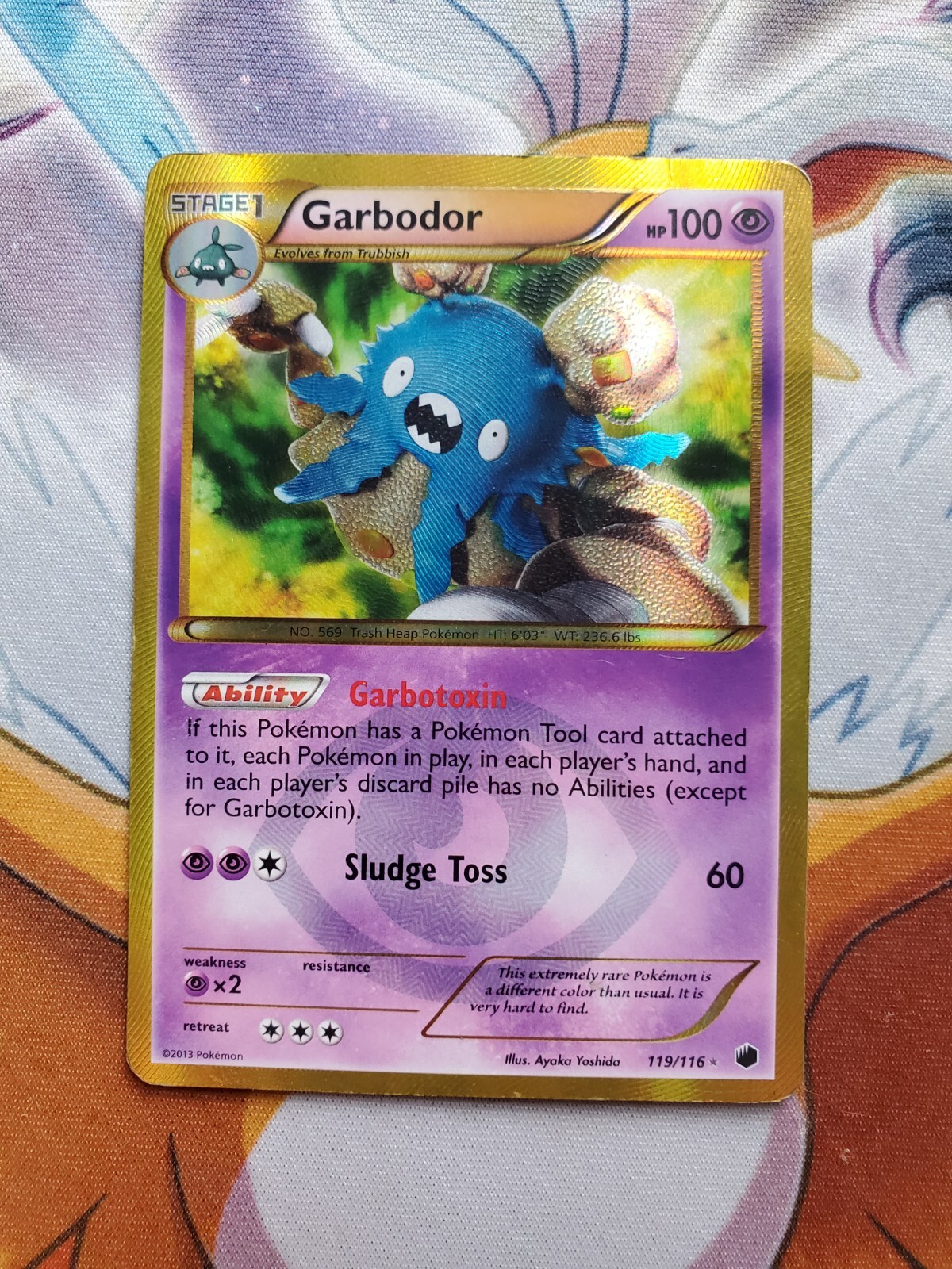 LP-MP Pokemon GARBODOR Card PLASMA FREEZE 119/116 Black and White ...