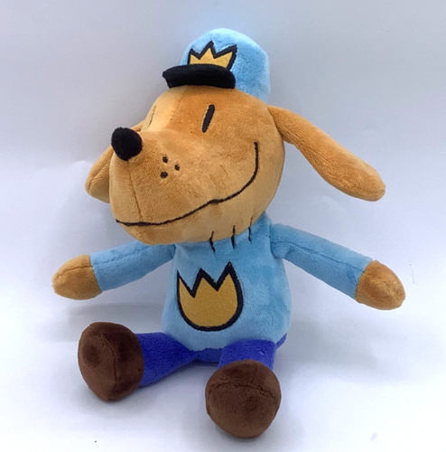 MerryMakers Dog Man Plush Dav Pilkey Books Dogman 8” Character | eBay