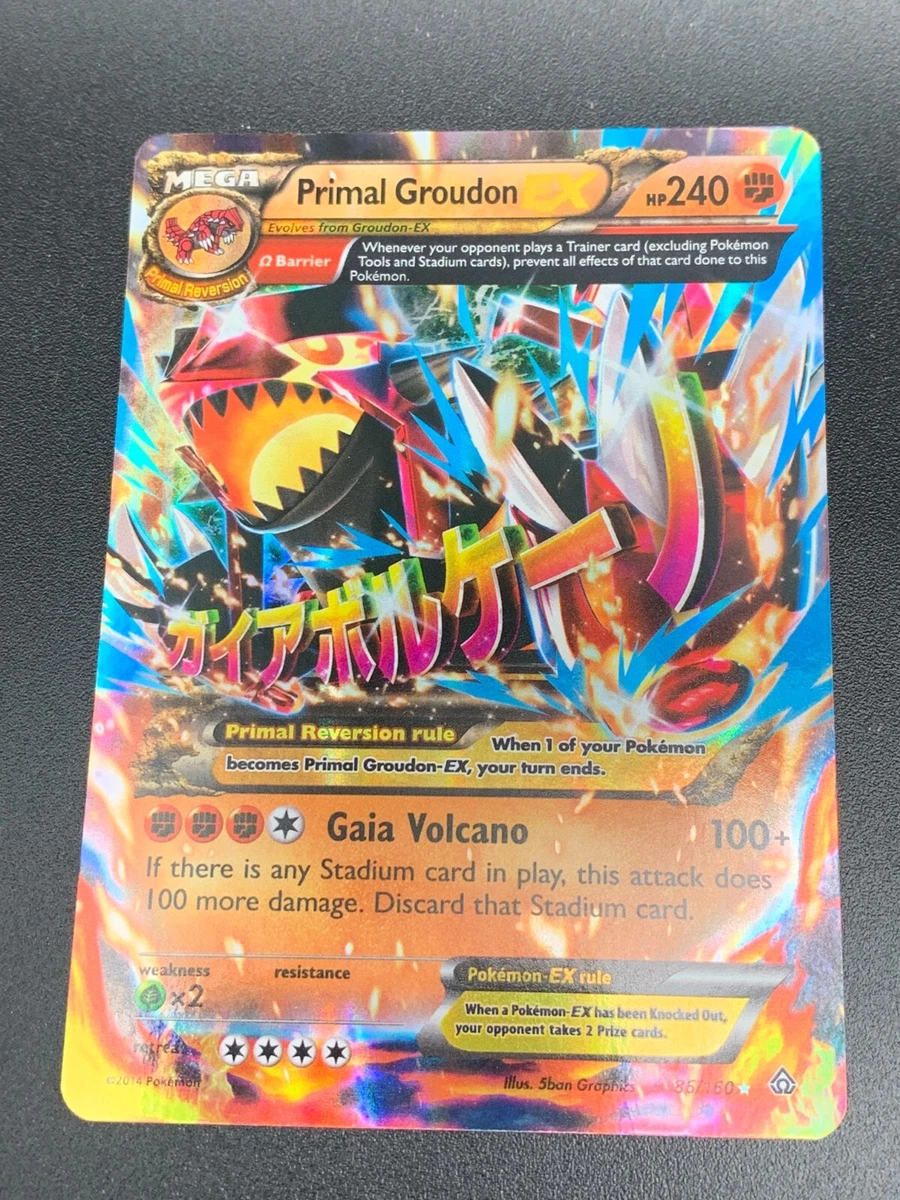 Pokemon Groudon Ex Card