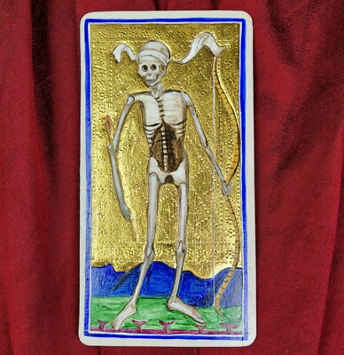 Death Original Tarot Card Illumination Tarocchi Art Major Arcana ...