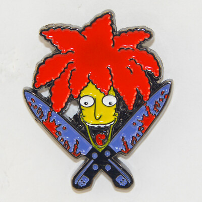 Sideshow Bob Knife Enamel Pin Simpsons Cartoon Bart TV Movie Metal ...
