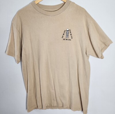 Last Call Co. 3 Rules Say No Evil Hear No Evil See No Evil Tan T-Shirt ...