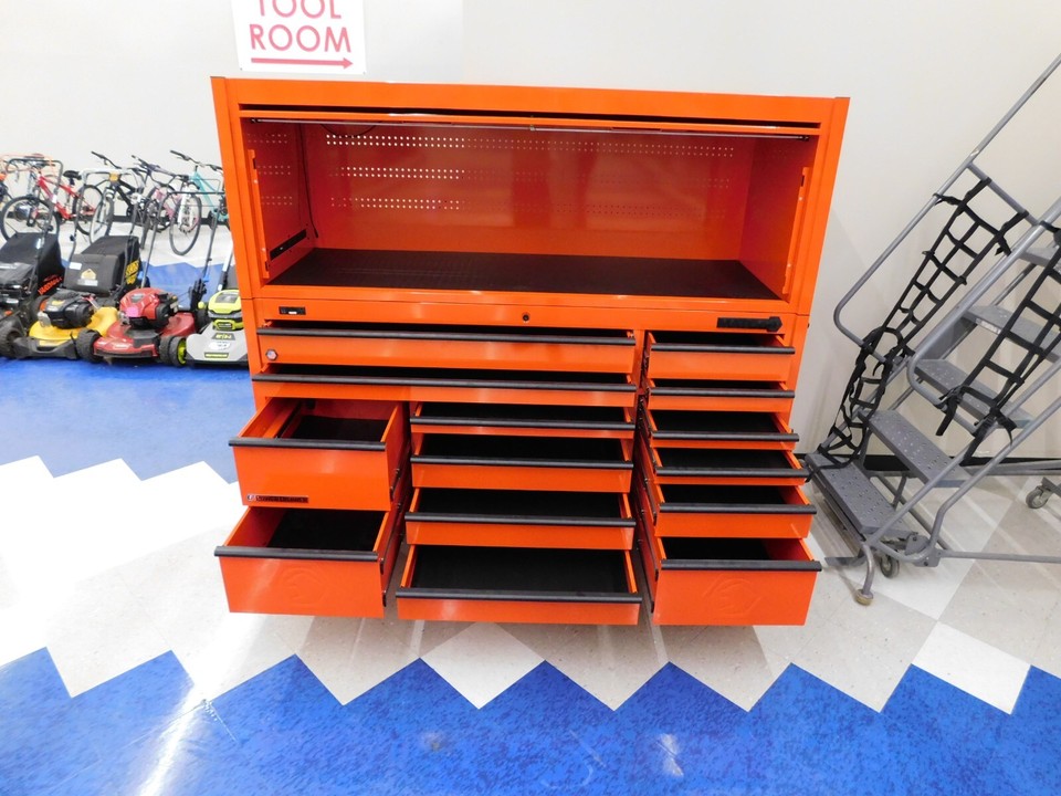 MATCO 79" x 28" TRIPLE-BAY 4s SERIES TOOLBOX w/MATCHING HUTCH 4328TB ...