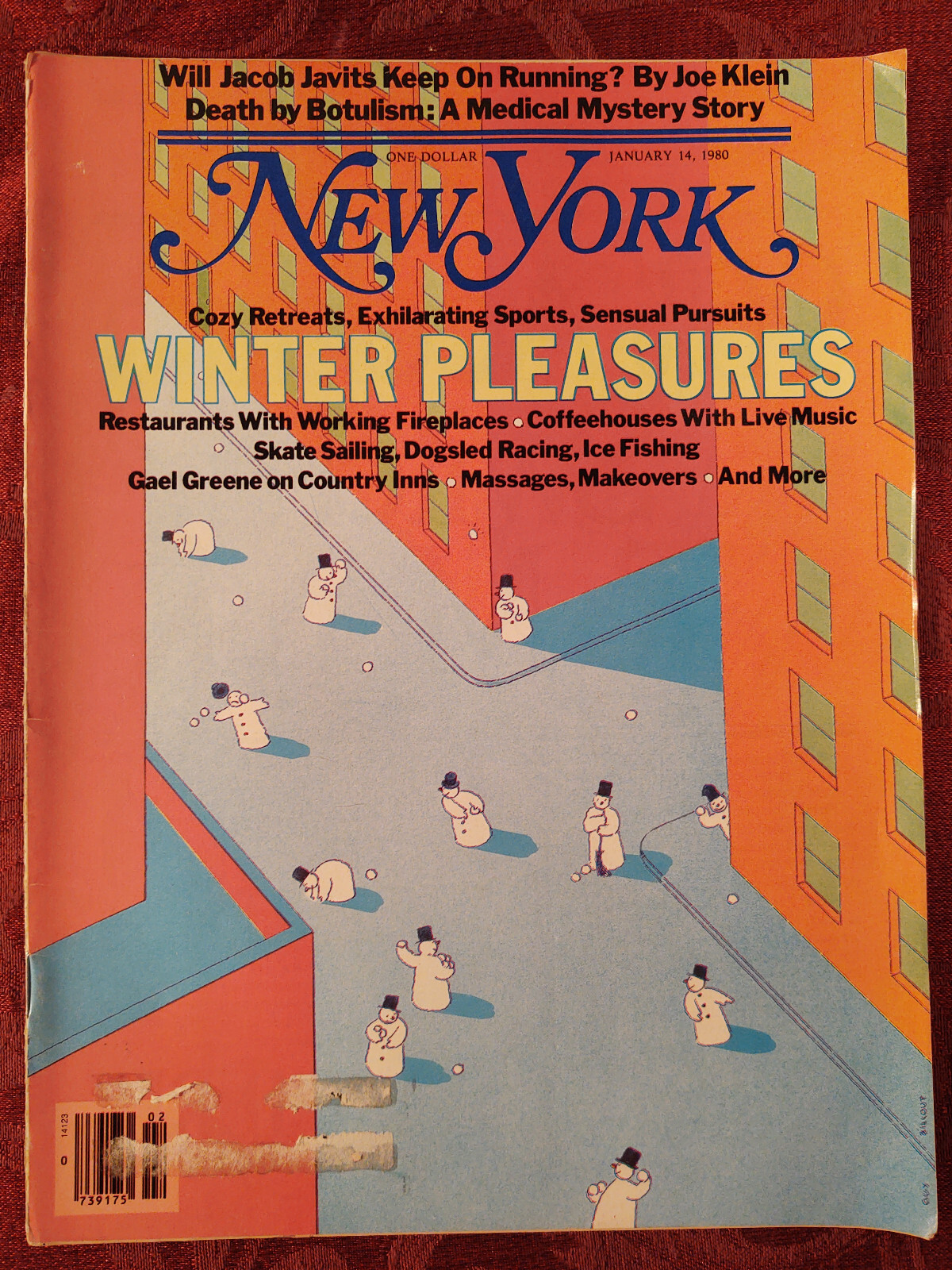 NEW YORK magazine January 14 1980 NYC Winter Pleasures Jacob Javits Joe Klein | eBay