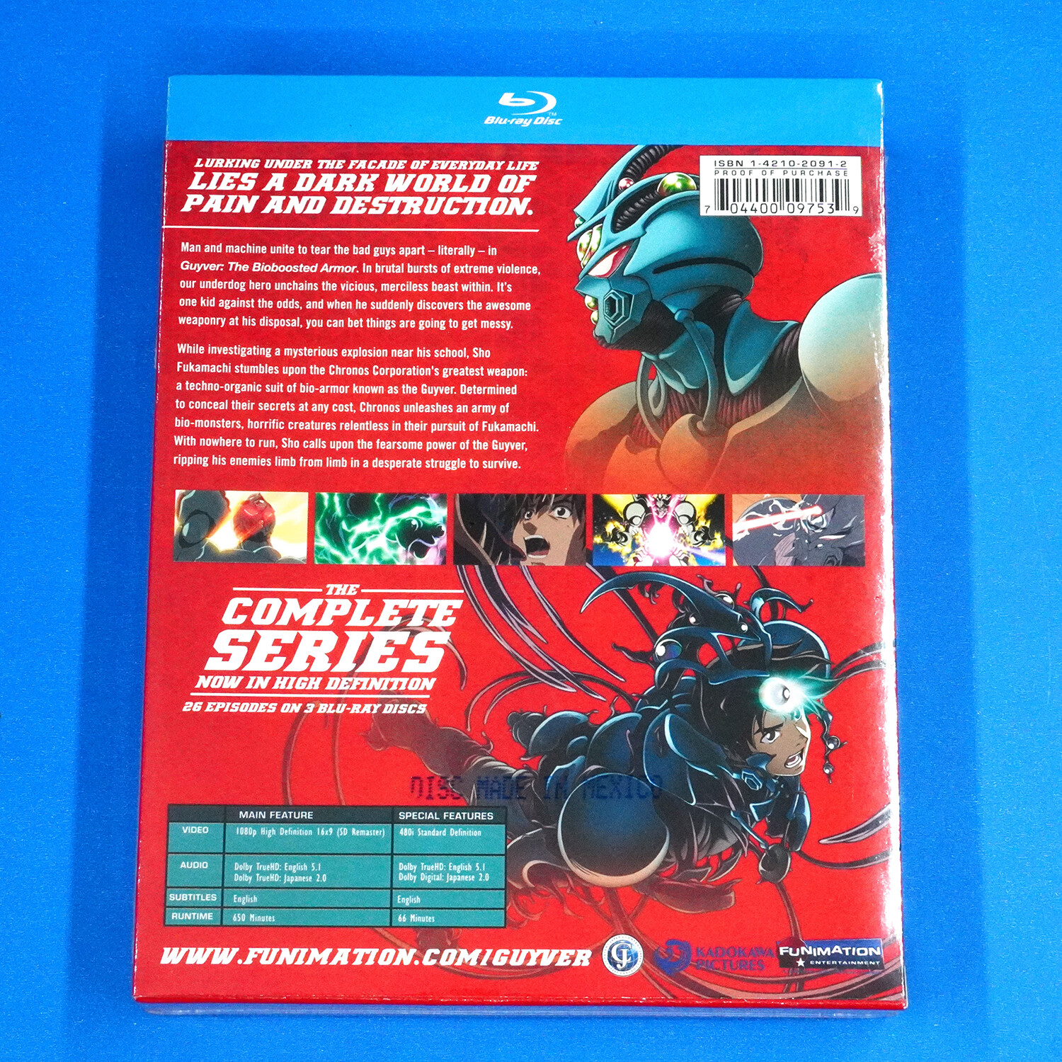 Guyver: The Bioboosted Armor Complete Anime Series Blu-ray BD, 2010, 3 ...