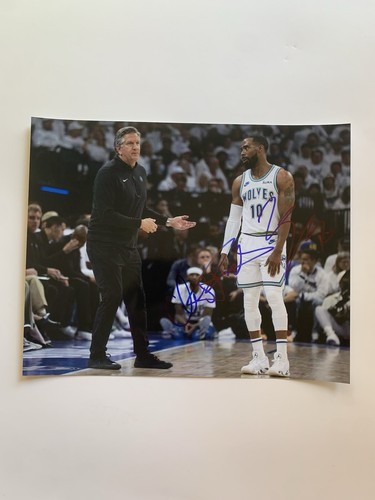 Chris Finch & Mike Conley Signed Autographed 8x10 Photo Minnesota ...