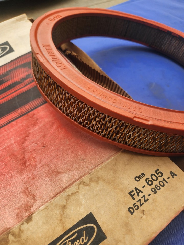 1964-1968 Ford Mustang Cougar NOS 289 302 AIR CLEANER FILTER Galaxie ...