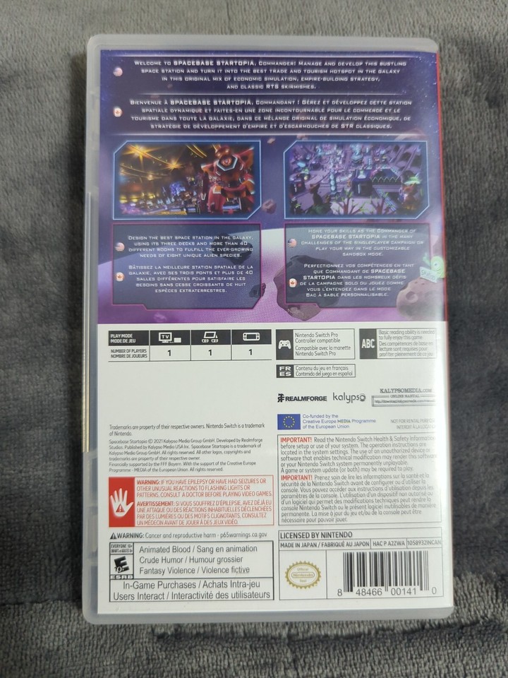 Spacebase Startopia Standard Edition (2021) - Nintendo Switch Pre-Owned ...