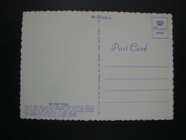 Railfans2 730) 1980's Un-Posted Postcard, Mitchell South Dakota 1905 Corn Palace | eBay