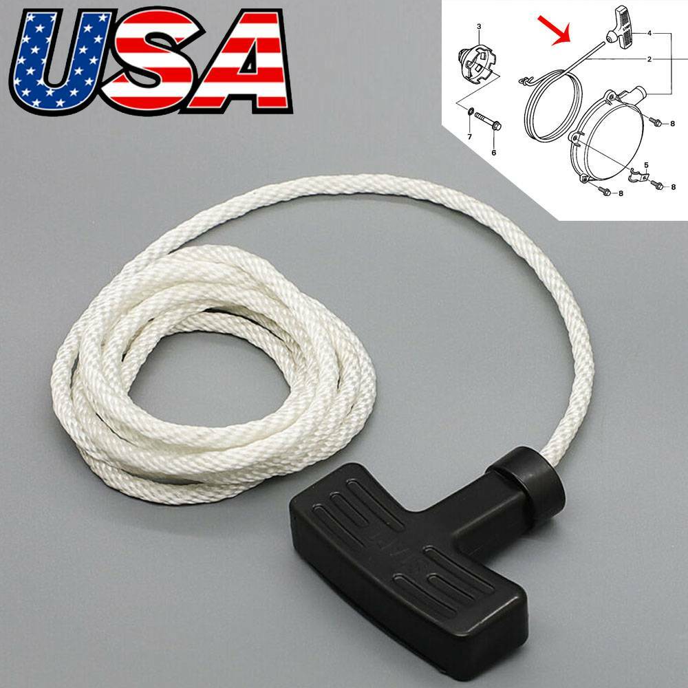 For Kawasaki Bayou 220 250 300 400 Pull Start Rope & Handle for Recoil ...