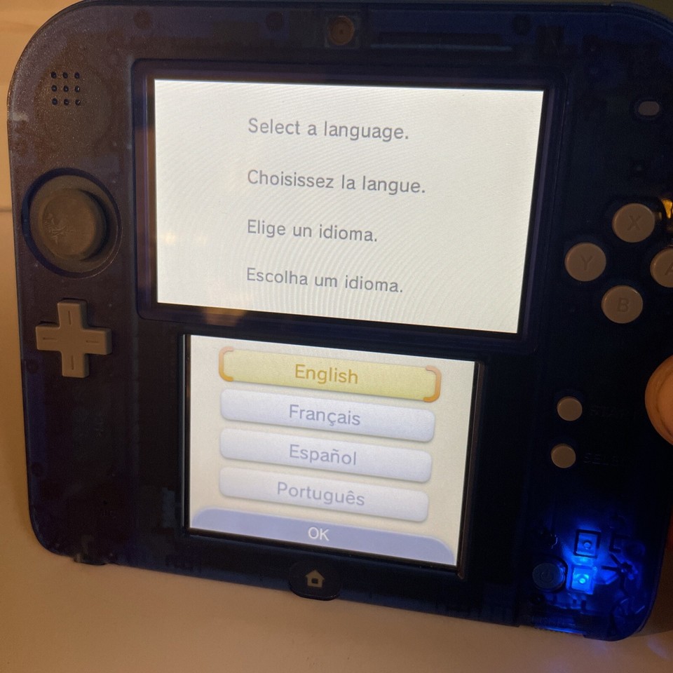 Crystal Blue Nintendo 2DS Handheld Console Toys R Us Exclusive - Ships ...