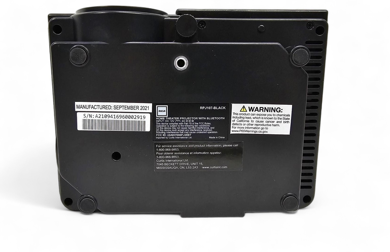 RCA Home Theatre Projector 1080P, Streaming Ready, 30"-150" Picture, RPJ107