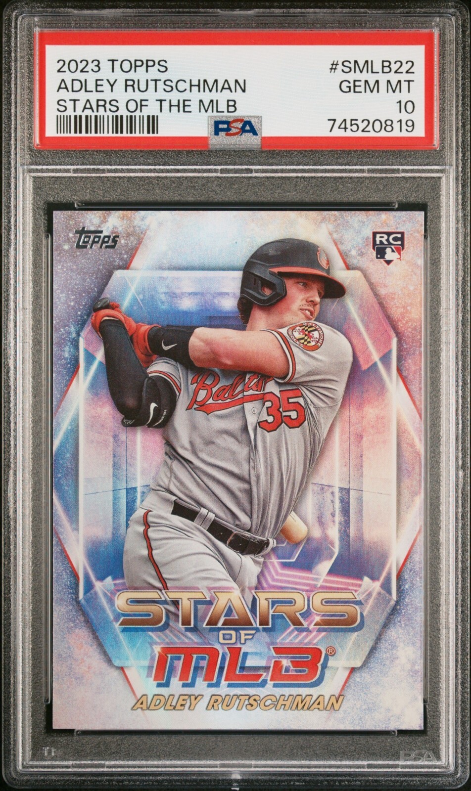 Adley Rutschman 2023 Topps Stars of MLB Rookie Card #SMLB-22 PSA 10 GEM ...