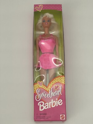 Vintage 1997 Sweetheart Barbie Doll 18608 Mattel Fashion Pink Blonde ...