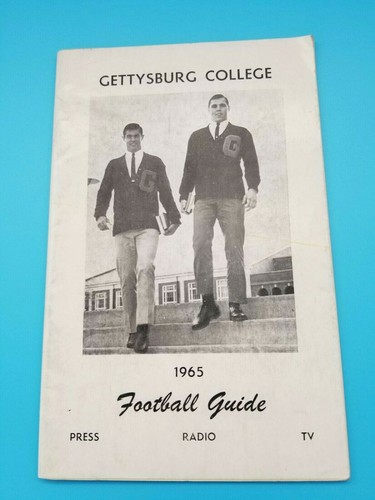 GETTYSBURG BULLETS - COLLEGE FOOTBALL MEDIA GUIDE - 1965 | eBay