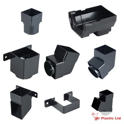 Osma 100mm Squareline Gutter fittings & 61mm Square down pipe fittings ...