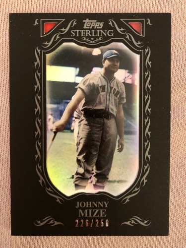 2009 Topps Sterling MLB Card Johnny Mize #75 226/250 NRMT-MINT Range CF ...