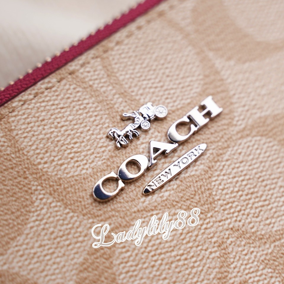 NWT Coach CJ789 CJ790 Double Zip Crossbody in Refine Pebble Leather ...