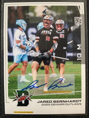 Jared Bernhardt 2025 Premier Lacrosse League PLL Base Auto RC Card (A ...