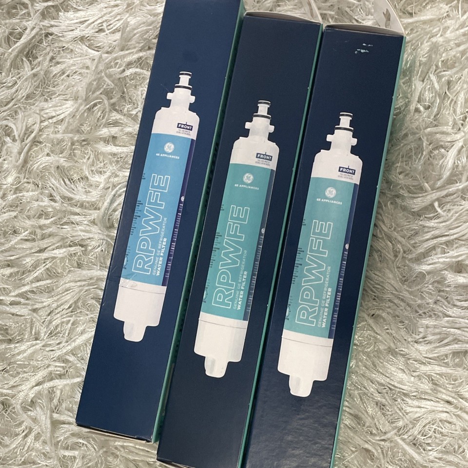 3 Packs GE Genuine Replacement Part Refrigerator Water Filter RPWFE W ...